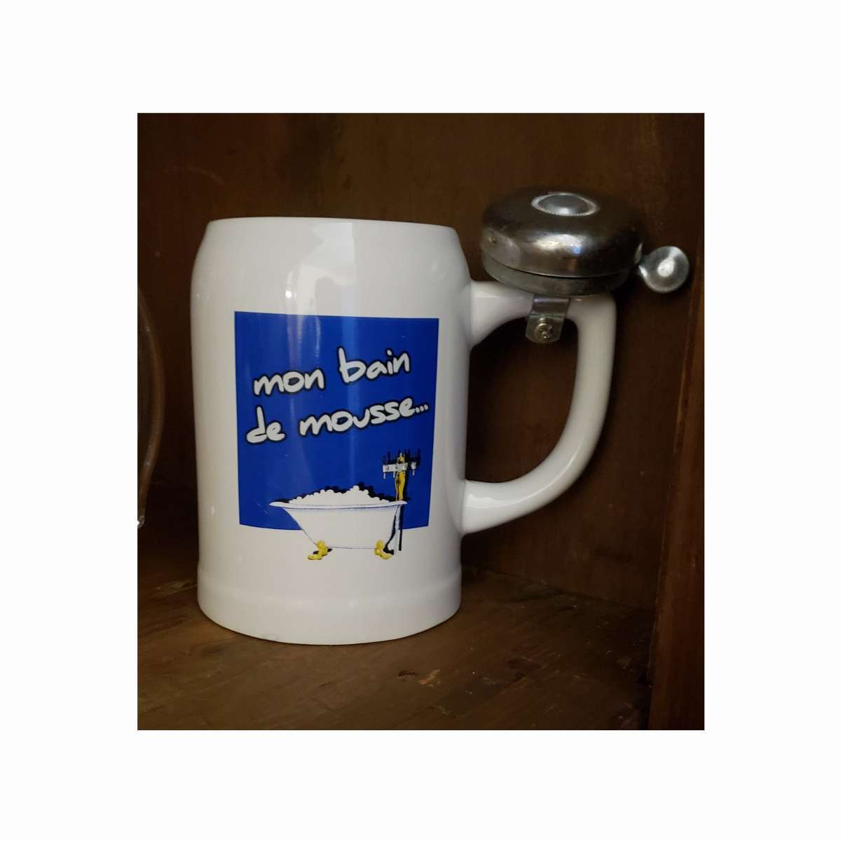 Commandez notre chope de bière humoristique chez Re-Née-Sens à Cavillargues